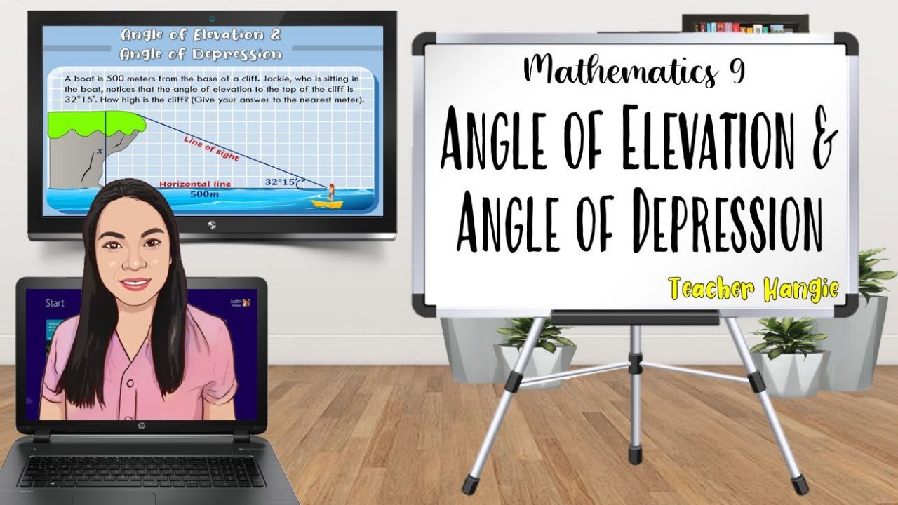 Application of Right Triangle Trigonometry || ANGLE OF ELEVATION ...