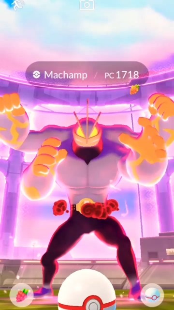 Gigantamax Machamp In Pokemon Go #pokemongo #shorts #gigantamax # ...