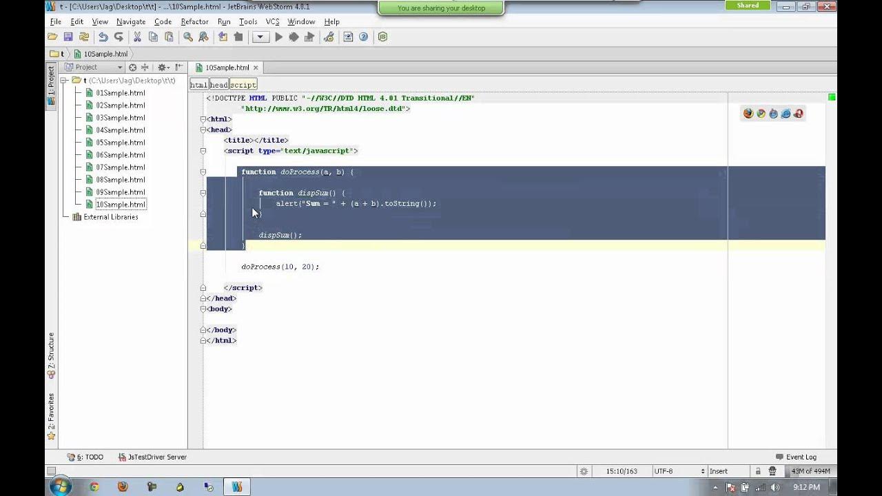 19-Advanced JavaScript (recorded session) - Working with Nested (or Inner) Functions in ...