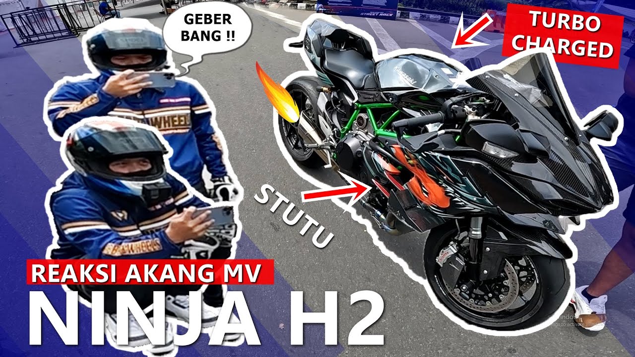 GEBER NINJA H2 GINI REAKSI AKANG DGER SUARA STUTUTU TURBO CHARGE ...
