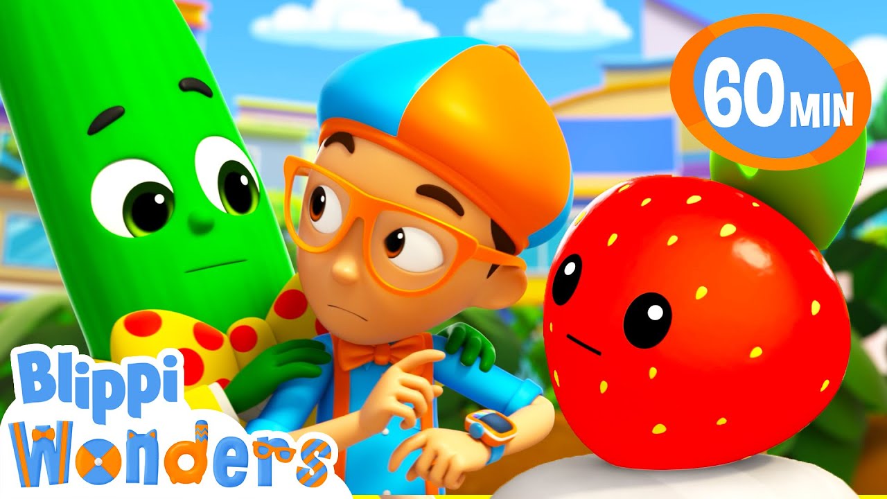 Fruits VS Vegetables | Blippi Wonders | Rescue Adventures - YouTube