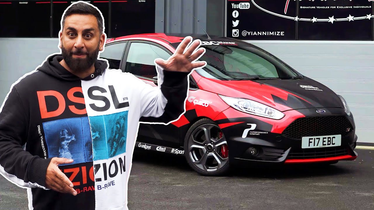 Ford Fiesta ST wrapped Black and Red - YouTube