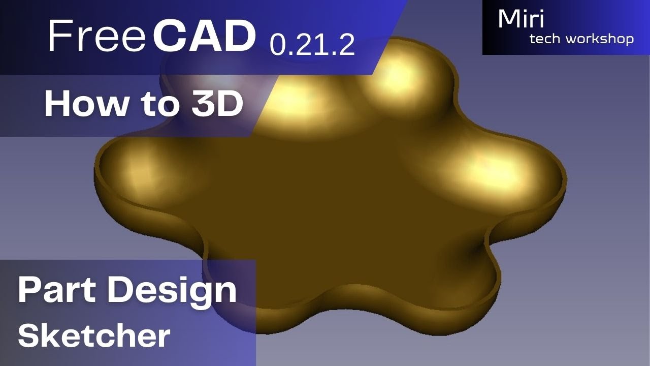 FreeCAD part #140 2024 3D model of the shaped tray - YouTube