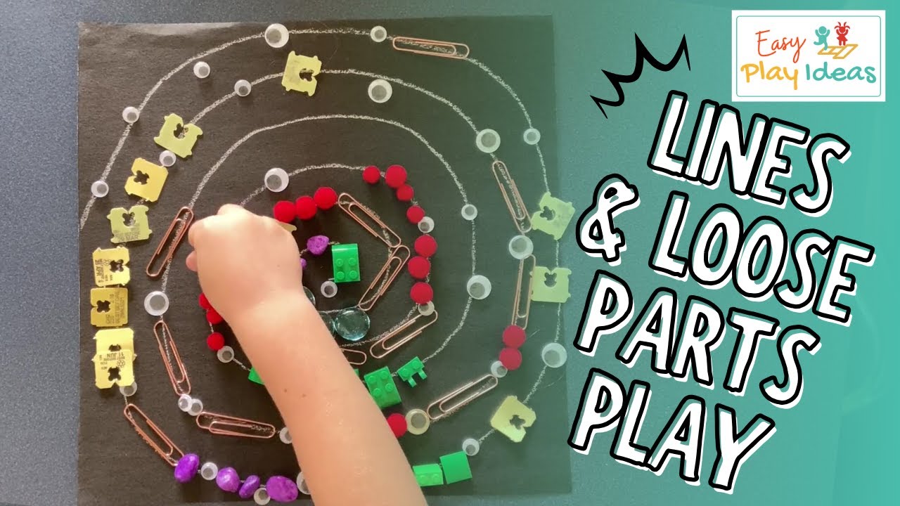 PLAY INSPIRATION | Playing with Loose Parts and Chalk Lines : Loose ...