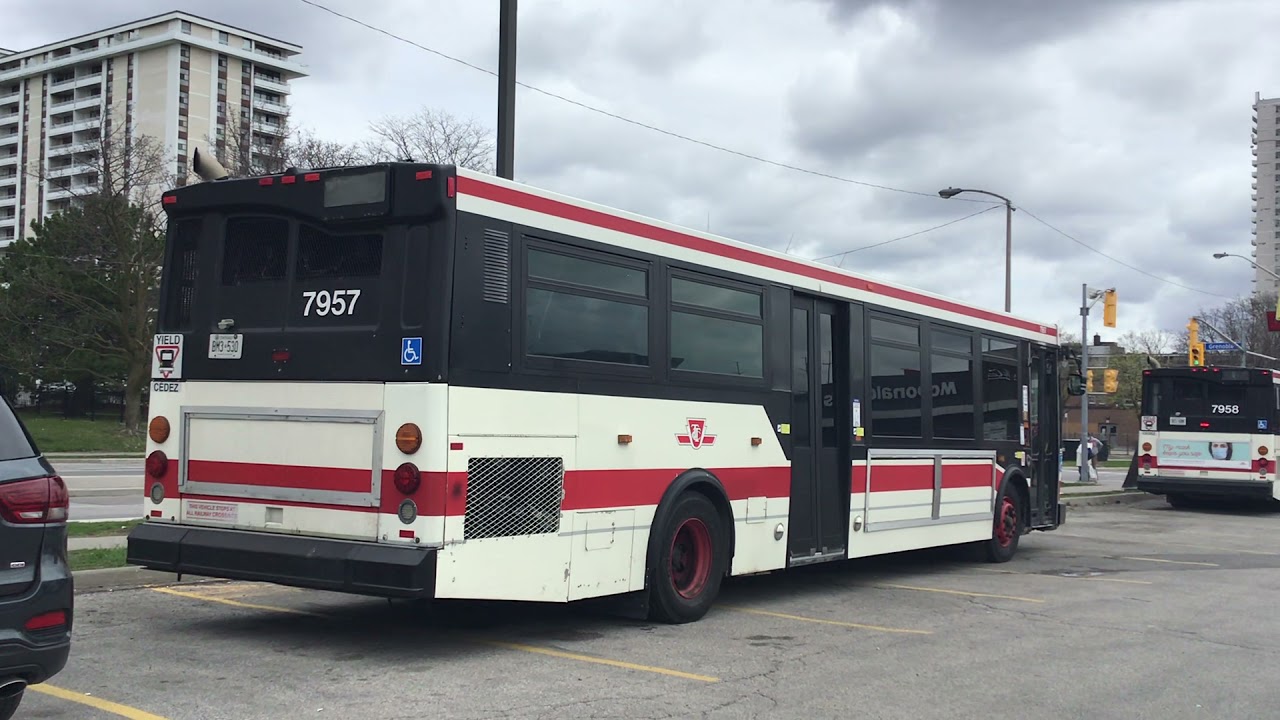 TTC 7957 & 7958 Bus At McDonald’s Parking Lot - YouTube