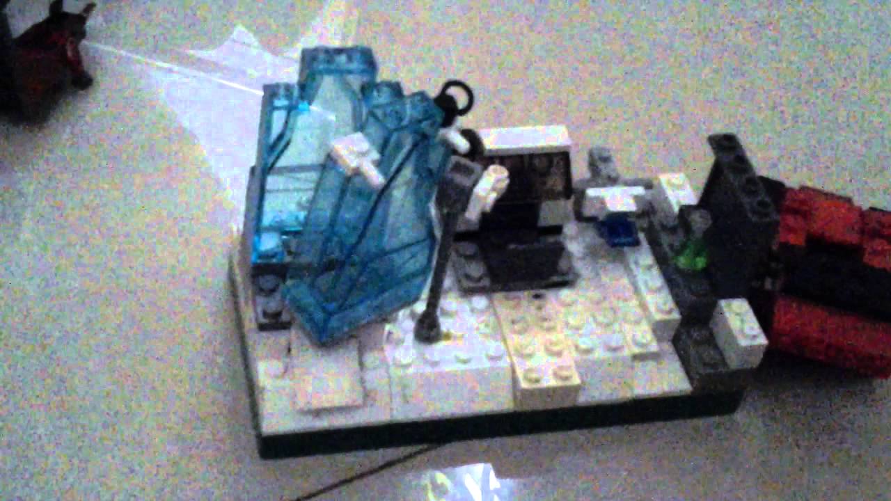 Lego batman moc mr freeze base and batmobile - YouTube