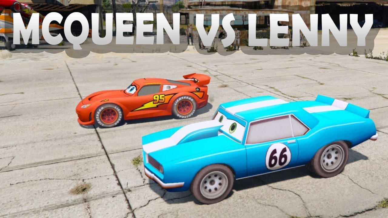 MCQUEEN VS LENNY / GTA 5 Cars Mods - YouTube