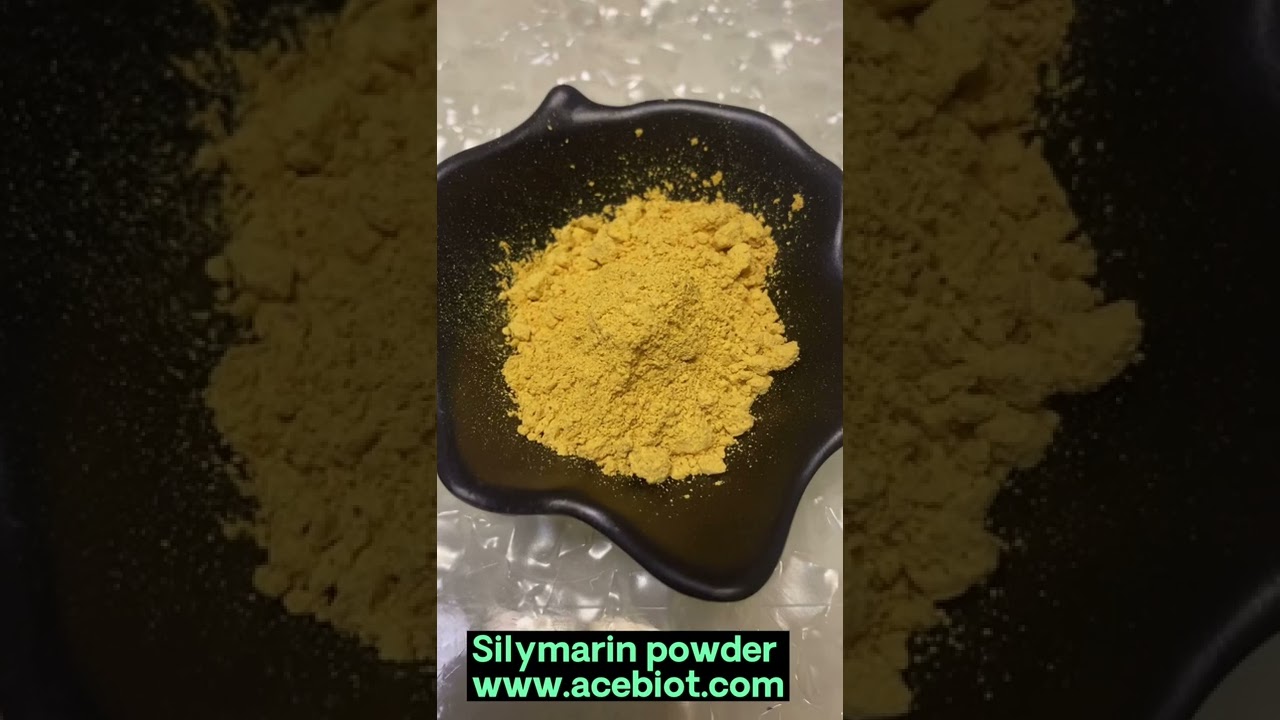 Milk thistle extract silymarin powder - YouTube