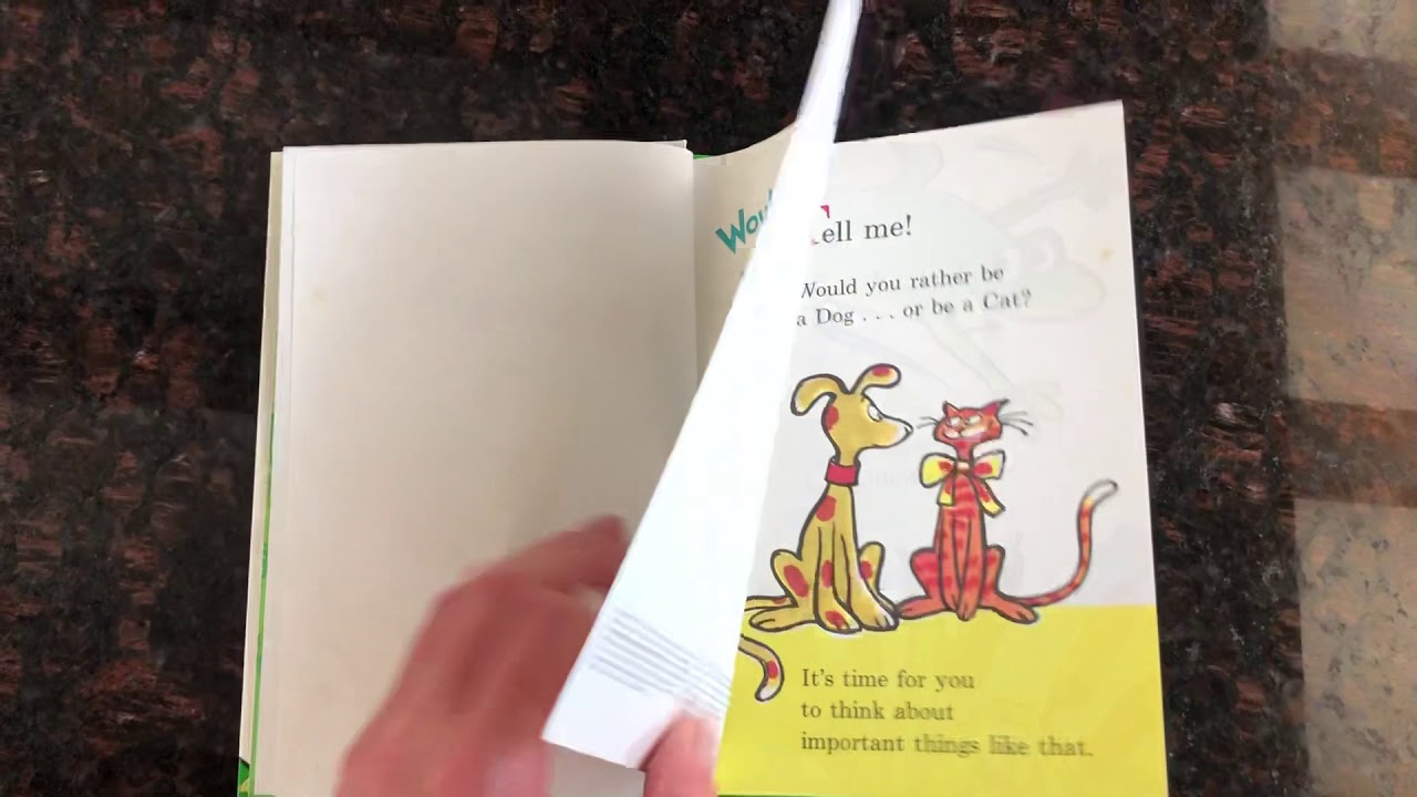 Would You Rather Be a Bullfrog? By Dr Seuss - YouTube