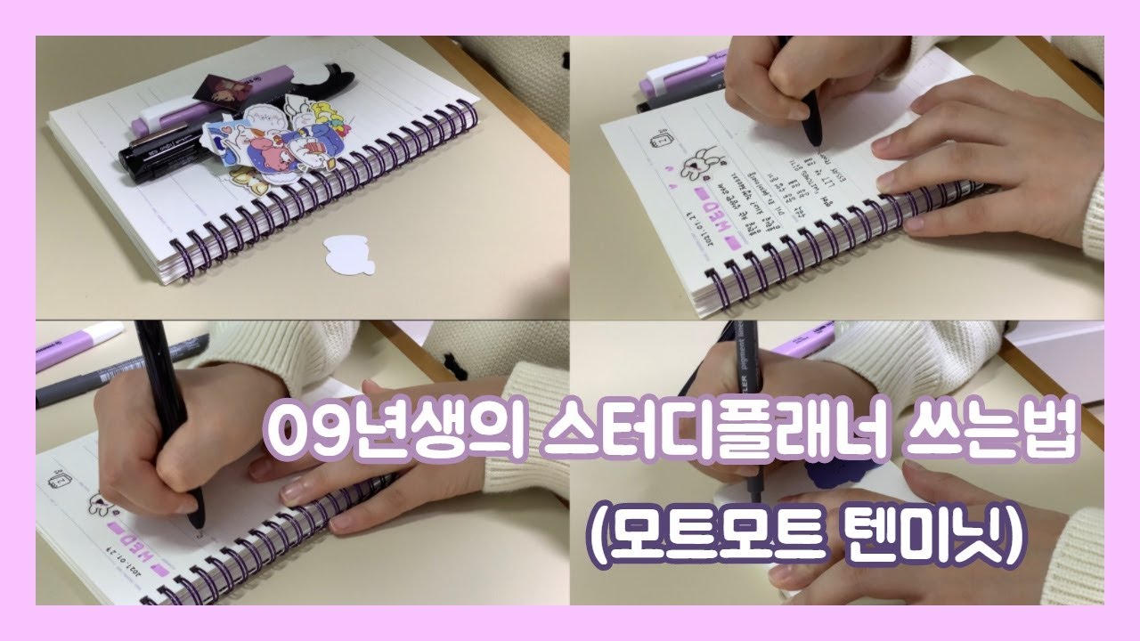 스터디플래너 쓰는법 알려드립니당💜i 09년생 공튜버 I 아이패드 에어3i 모트모트 스터디플래너i 스터디플래너 꾸미기 I 정온