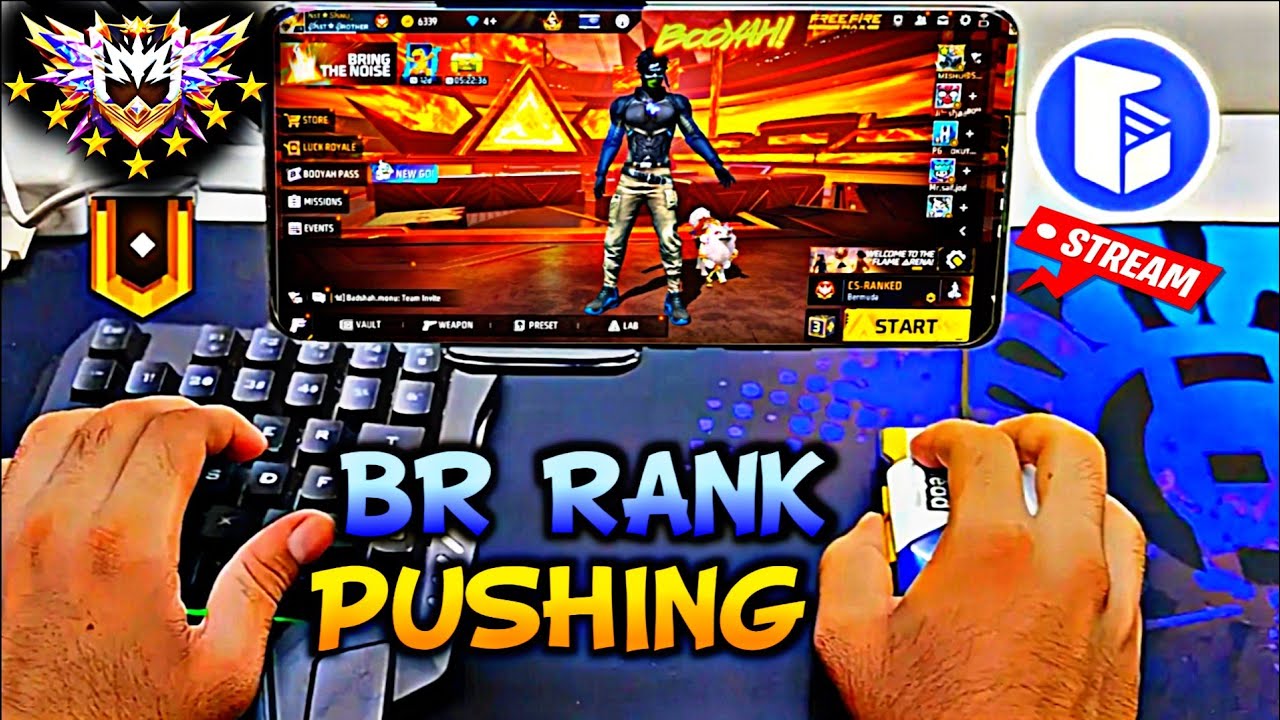 S4NU GAMER 05 is live Free Fire keyboard mouse ⌨️ 🖱📲 Gameplay # ...
