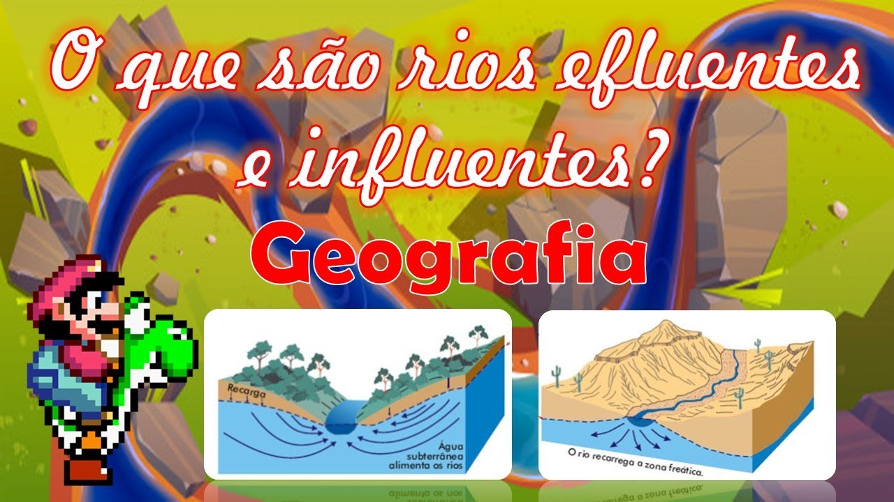 Rios efluentes e influentes (o que são os rios efluentes e influentes ...