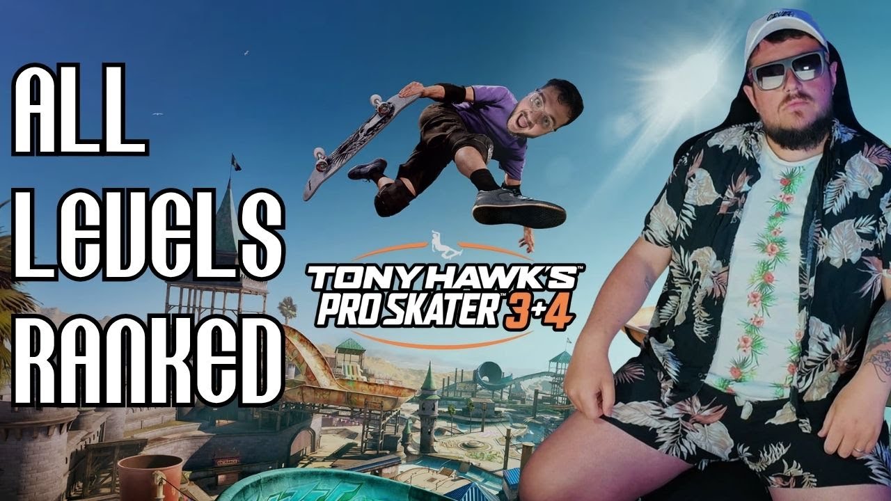 all TONY HAWK'S PRO SKATER 3+4 levels RANKED! - YouTube