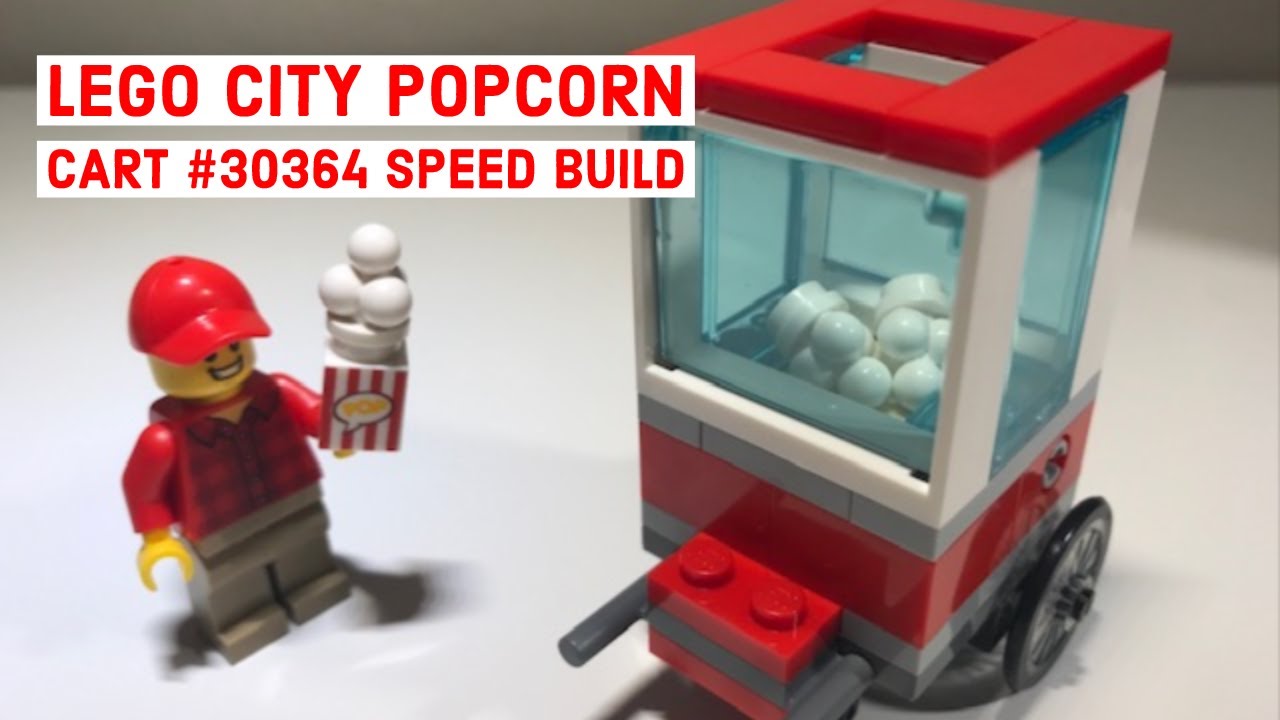 Lego City Popcorn Cart Set #30364 Speed Build - YouTube
