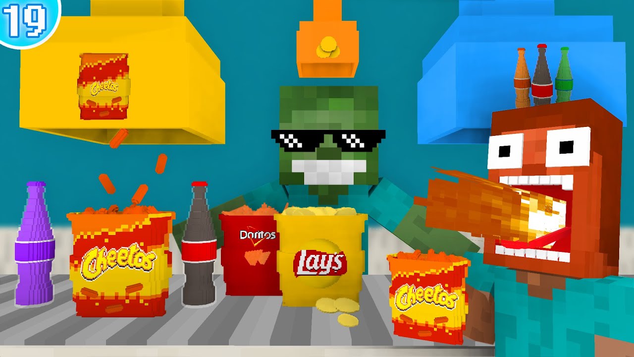 🍟 Work At Snacks Place - Minecraft Animation - YouTube