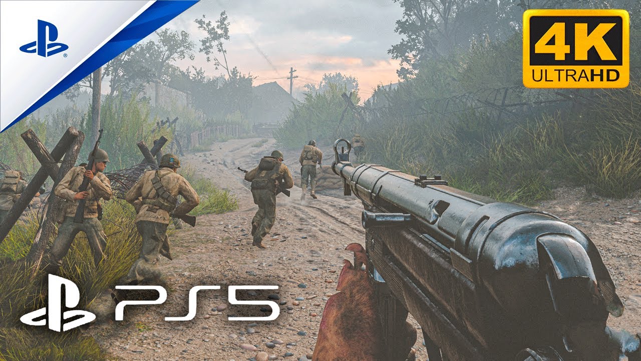 THE GREAT BATTLE OF D-DAY! | COD WWII Gameplay PS5 (4K 60FPS) - YouTube