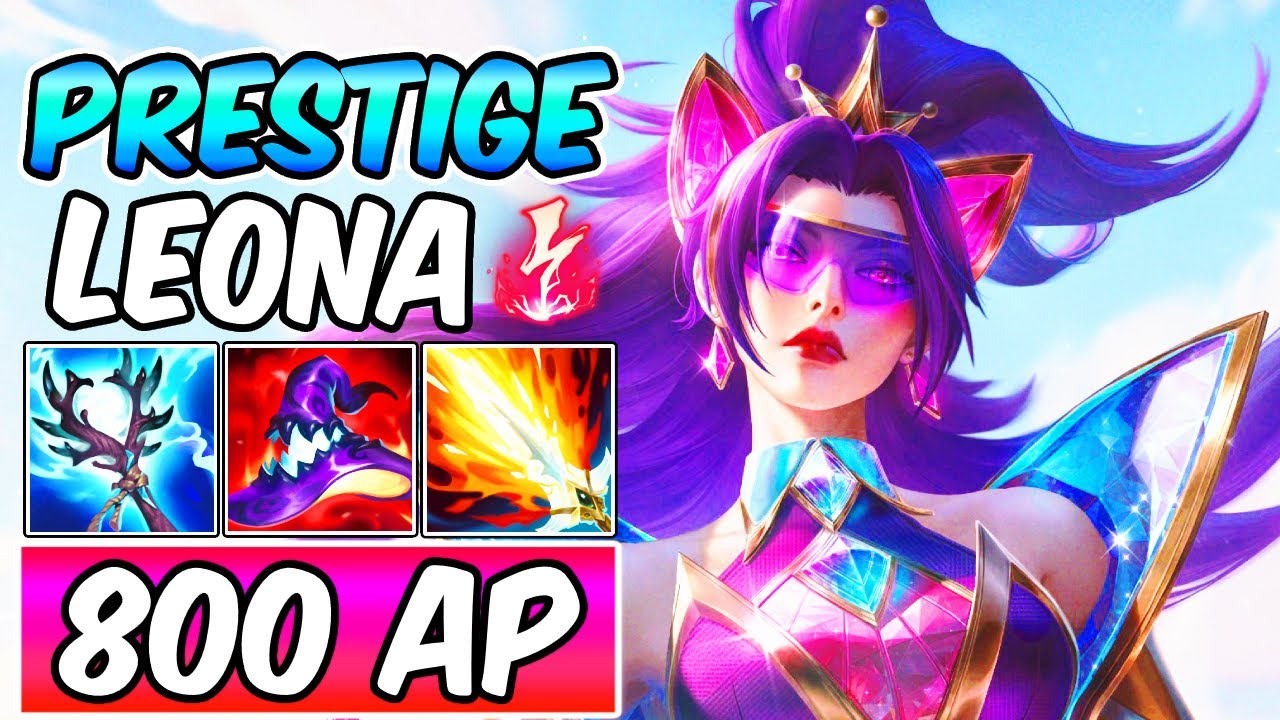PRESTIGE LEONA BATTLE LION MYTHIC | AP LEONA GAMEPLAY | New Build ...