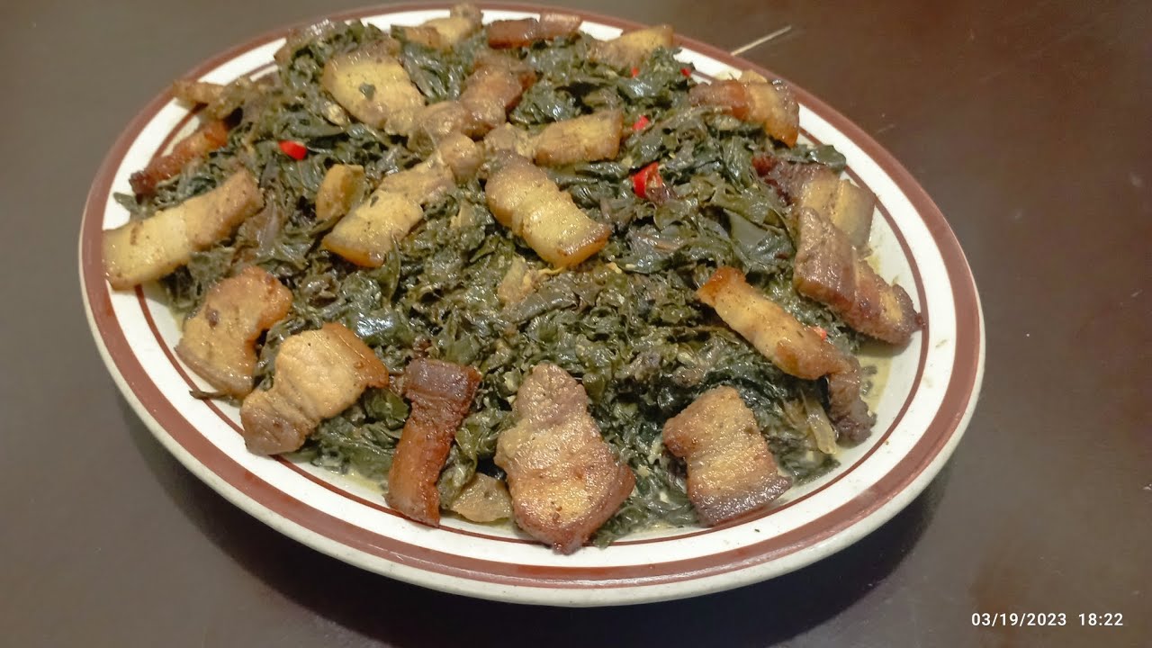 Spicy Laing Recipe, how to cook Super Yummy Spicy Laing with Lechon ...