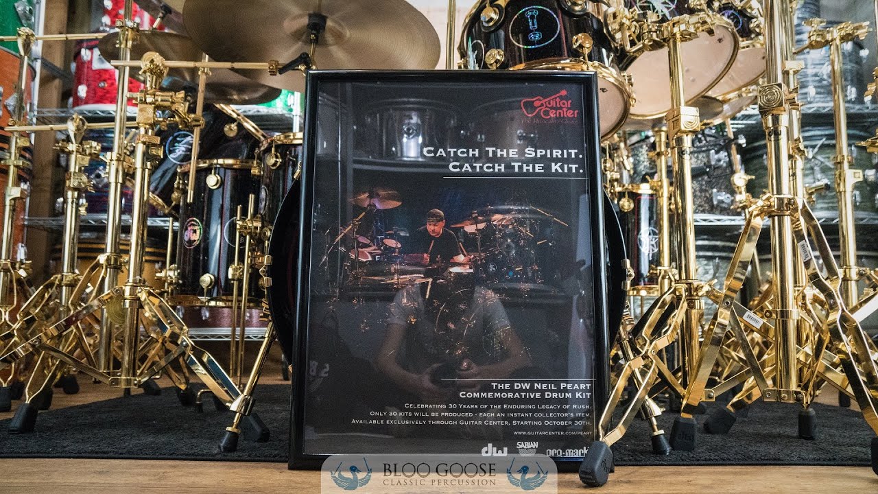 Neil Peart Gold Drum Set