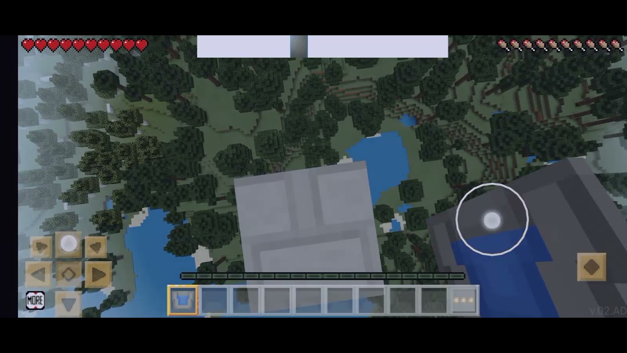 Minecraft| play | high place to jump | fail and death - YouTube