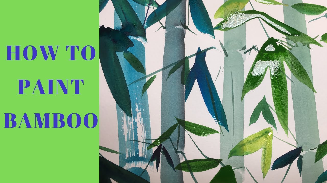 Bamboo Painting || How to paint bamboo || Watercolour || Step By Step ...
