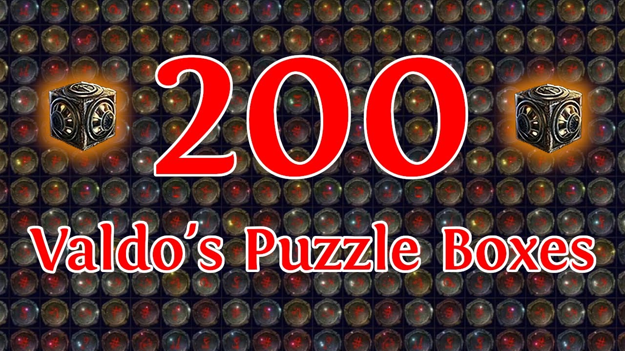 Opening 200 Valdo's Puzzle Boxes (1440 Divines) - Are Valdo's Worth it ...