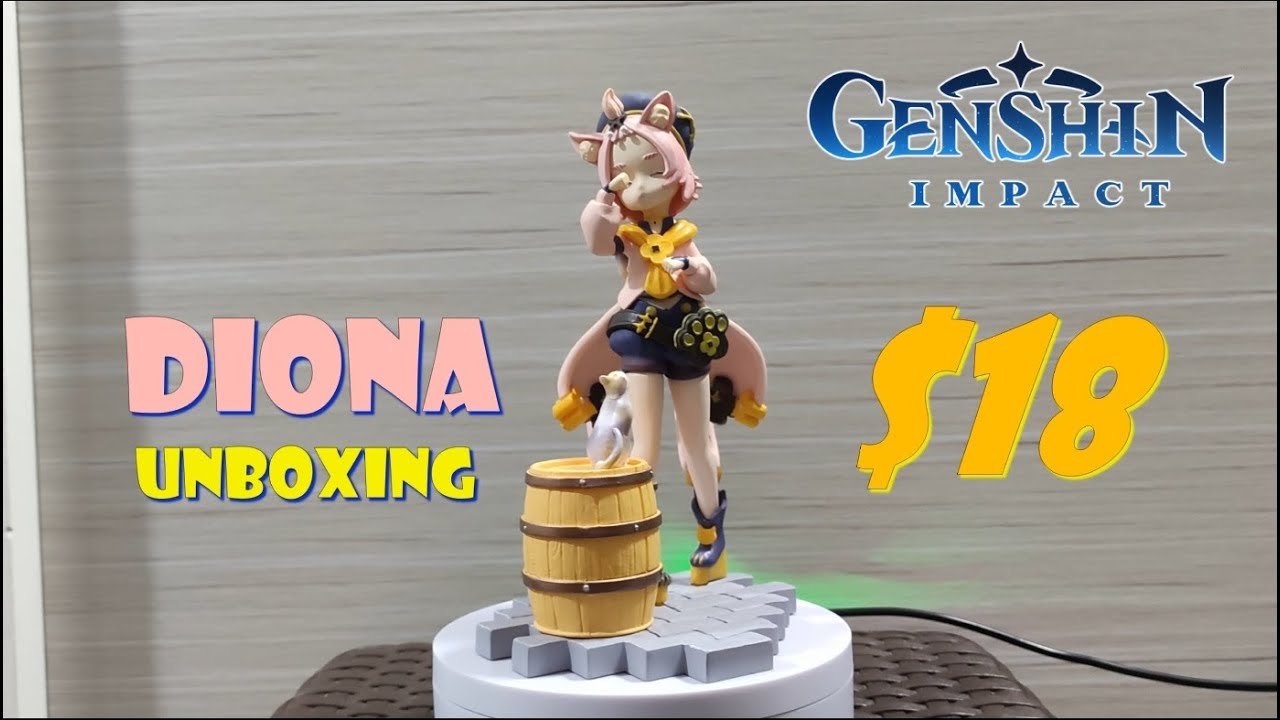 Unboxing Diona Action Figure 1/7 scale Genshin Impact! - YouTube