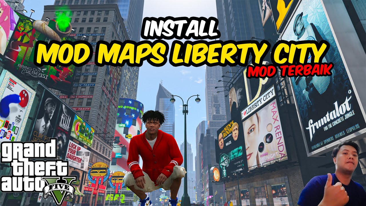 CARA INSTALL MOD MAPS LIBERTY CITY TERBARU DI GTA 5 - YouTube