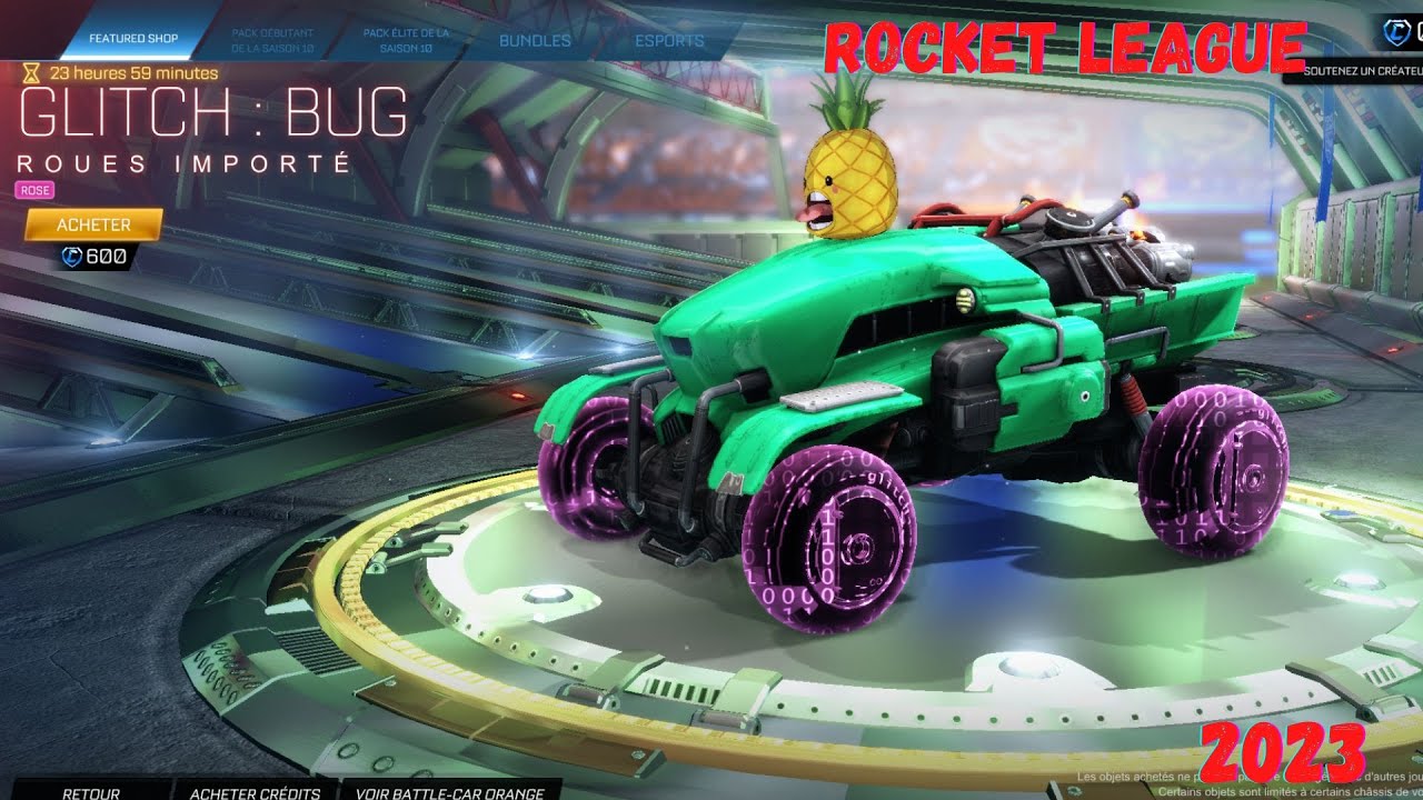 *NEW* GLITCH BUG AUTO BOUTIQUE 7 AVRIL 2023 ROCKET LEAGUE ITEM SHOP ...