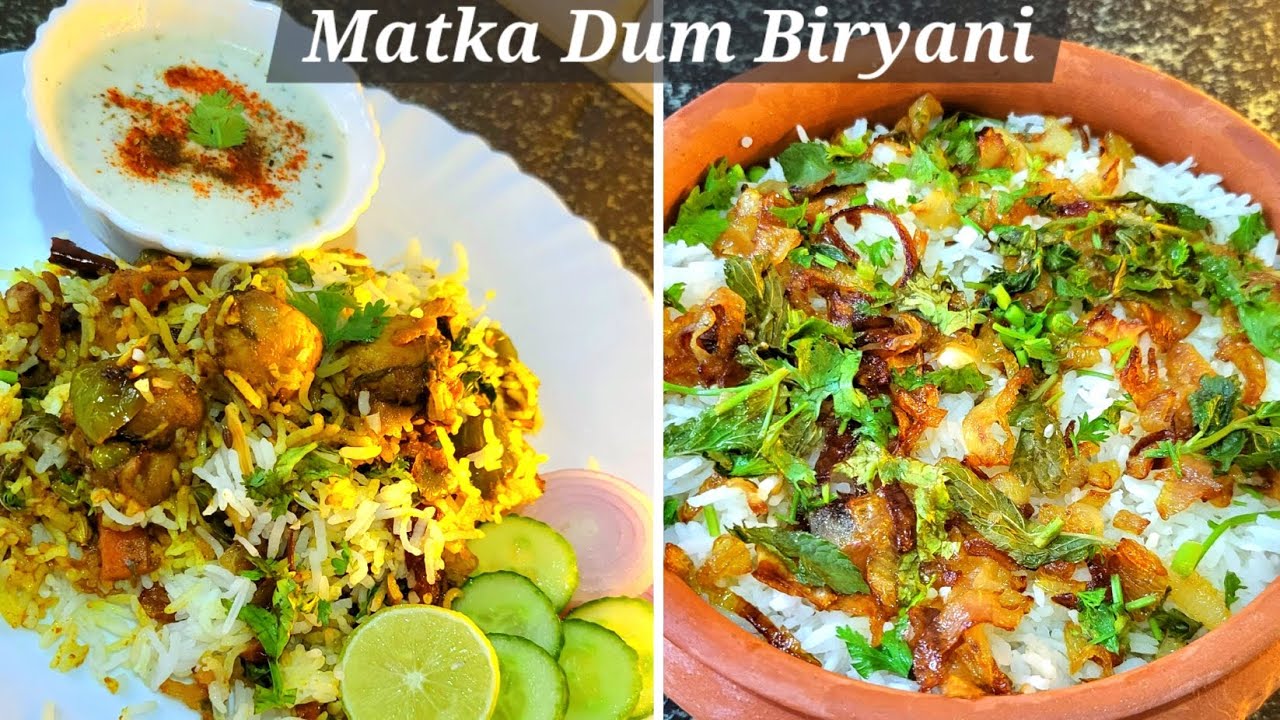 Easy matka dum biryani | Handi biryani | Mushroom veg biryani ...