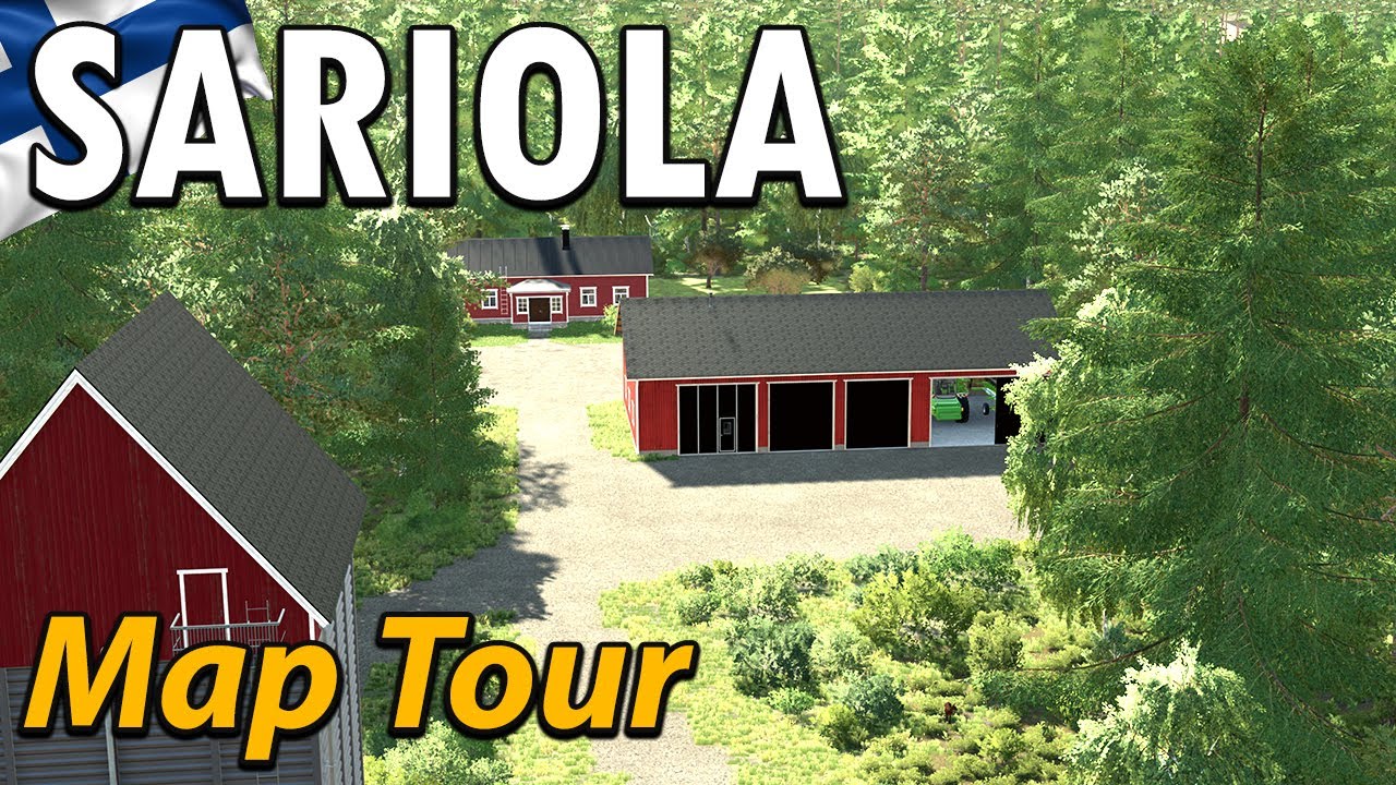 SARIOLA MAP TOUR | LARGE SCALE AGROFORESTRY 🌲🌳🚜 | FS22 | GRAINMAN ...