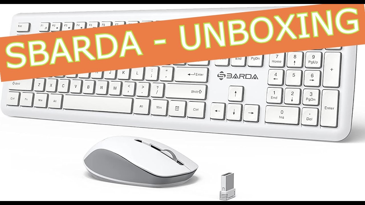 Unboxing Sbarda Keyboard & Mouse Teclado Reseña, Review - YouTube