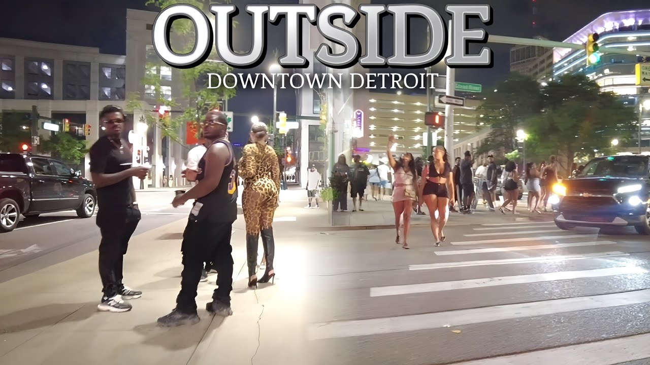 "OUTSIDE" Come tour downtown Detroit with me... - YouTube