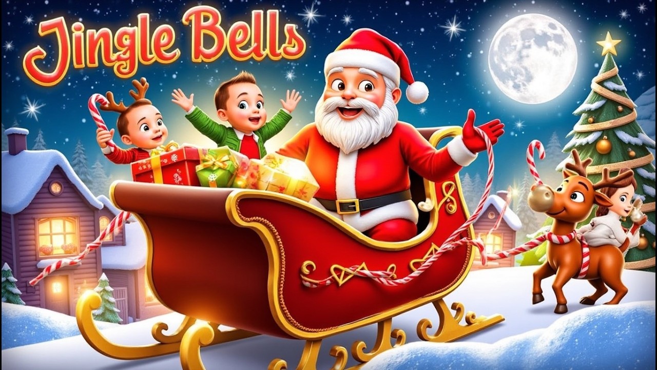 Jingle Bells Song Christmas | Nursery Rhymes & Kids Songs - YouTube