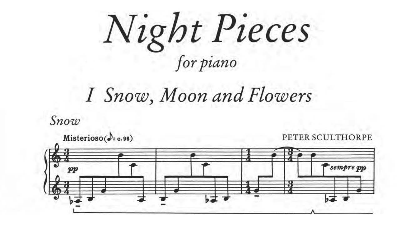 Peter Sculthorpe - Night Pieces [with score] - YouTube