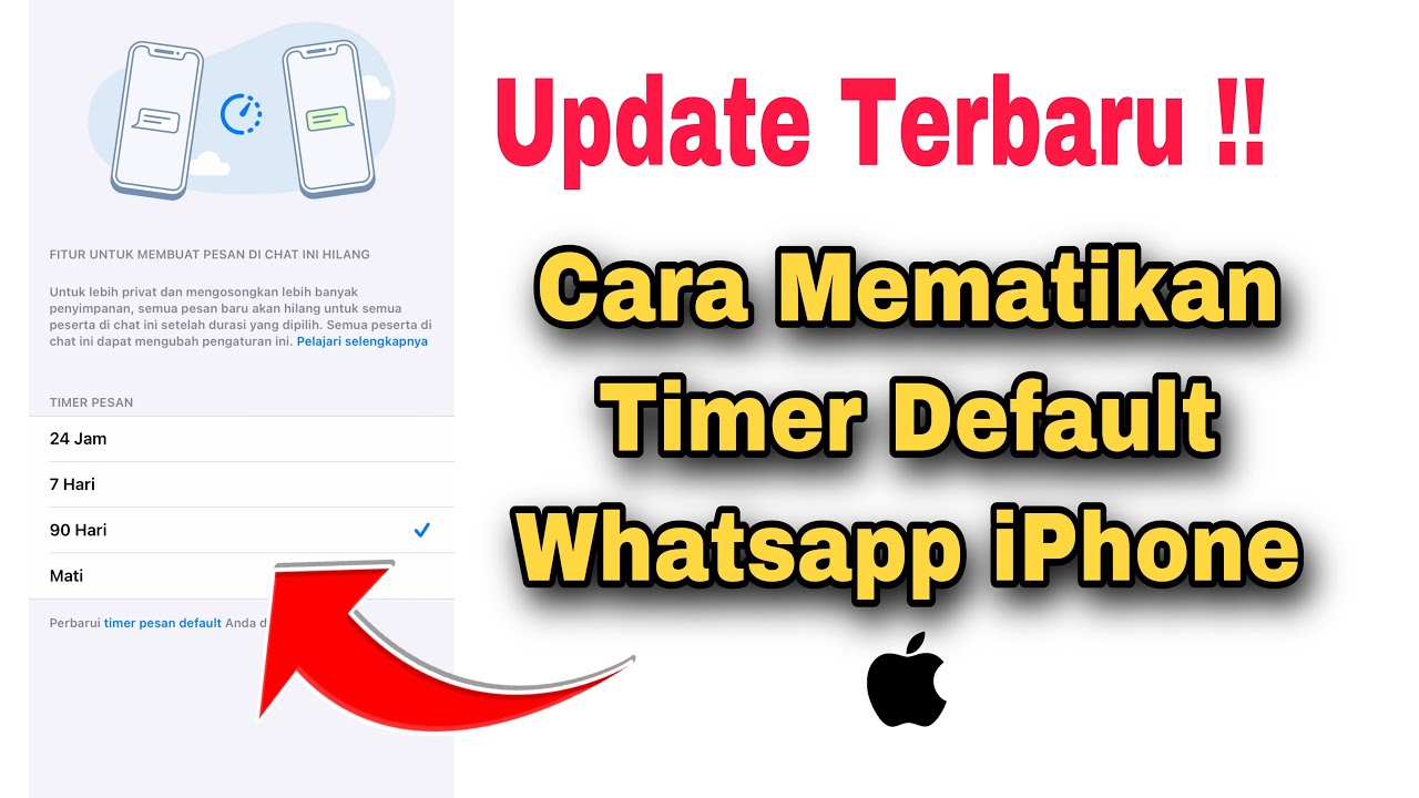 Cara Mematikan Timer Default Whatsapp iPhone - YouTube