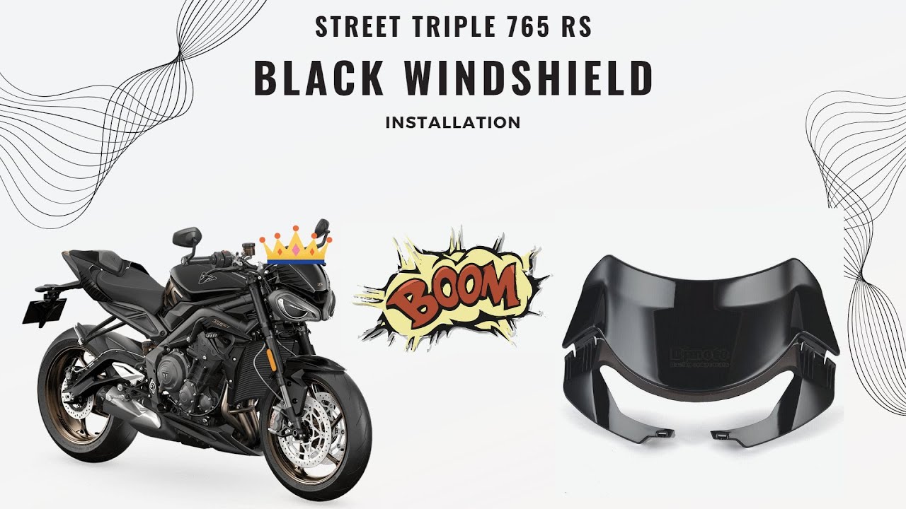 How to install windscreen on Triumph Street Triple 765 RS - YouTube