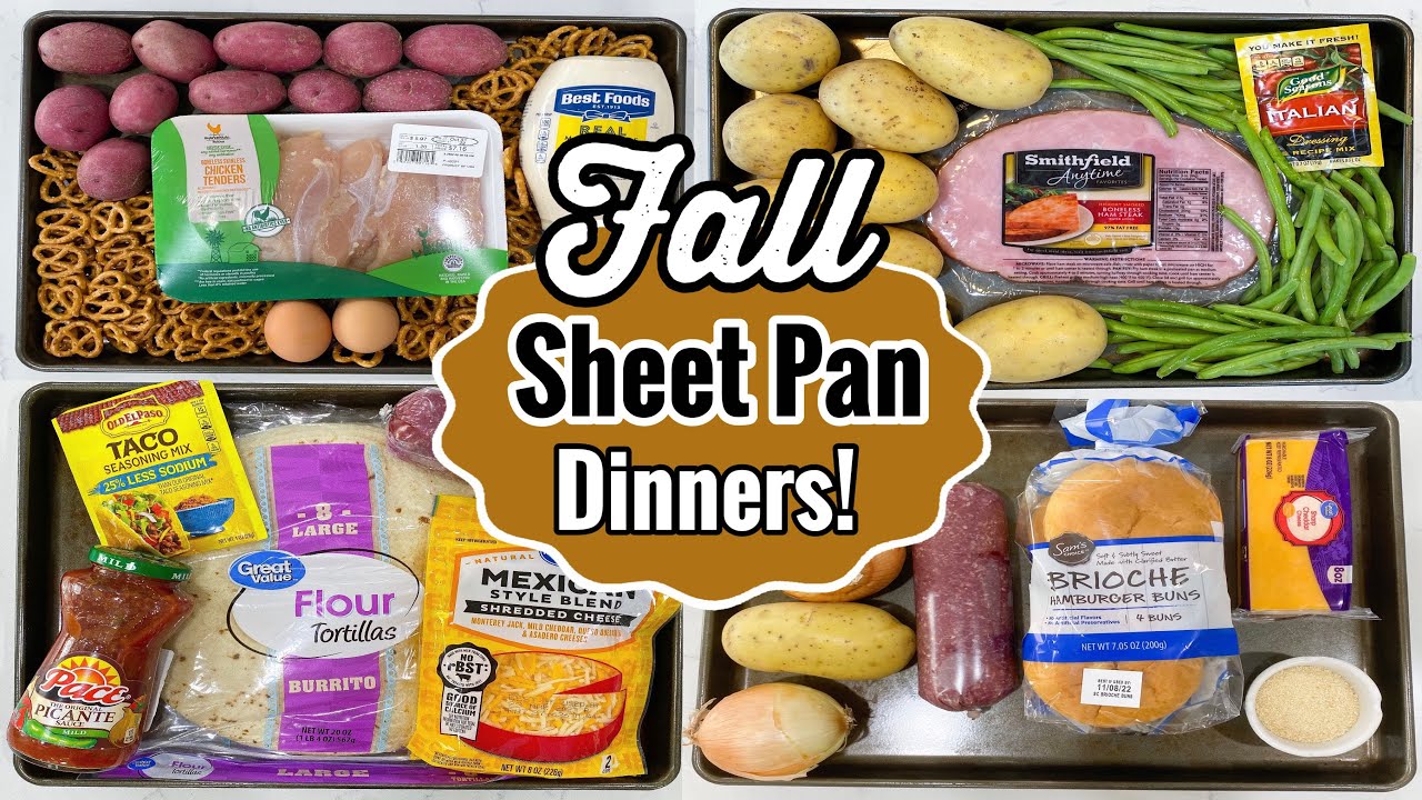 5 CHEAP & FANCY Sheet Pan Dinners | 5 Super Quick & EASY Oven-Baked ...