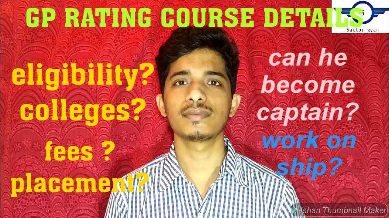 Gp Rating Course Full Details || Gp Rating Departments || Gp Rating ...