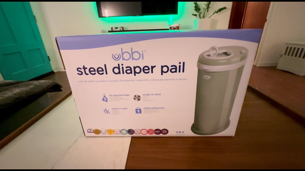 Ubbi Diaper Pail - Unboxing & First Look - YouTube