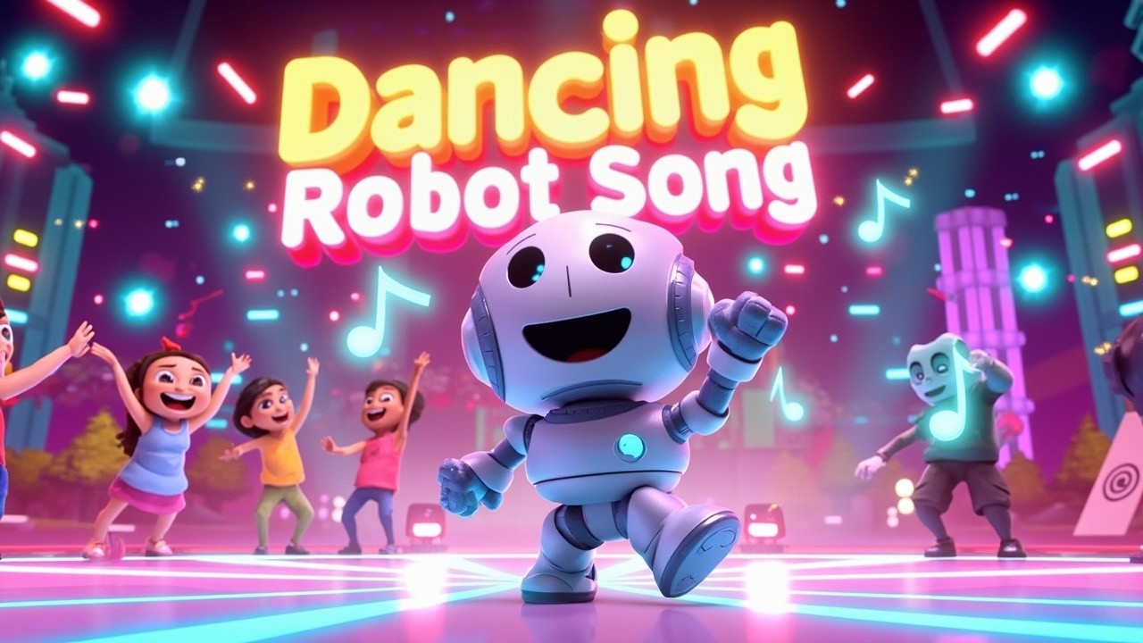 Dancing Robot Song | Fun Kids Song with Animation | Tom Kids Official ...
