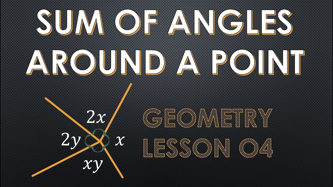 Sum of angles around a point (Geometry Lesson 04) - YouTube