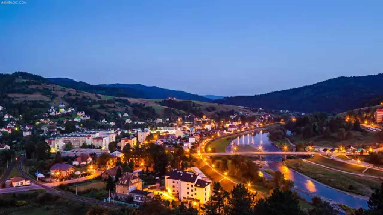 Sunset over Muszyna Poland - Timelapse (4k) - YouTube