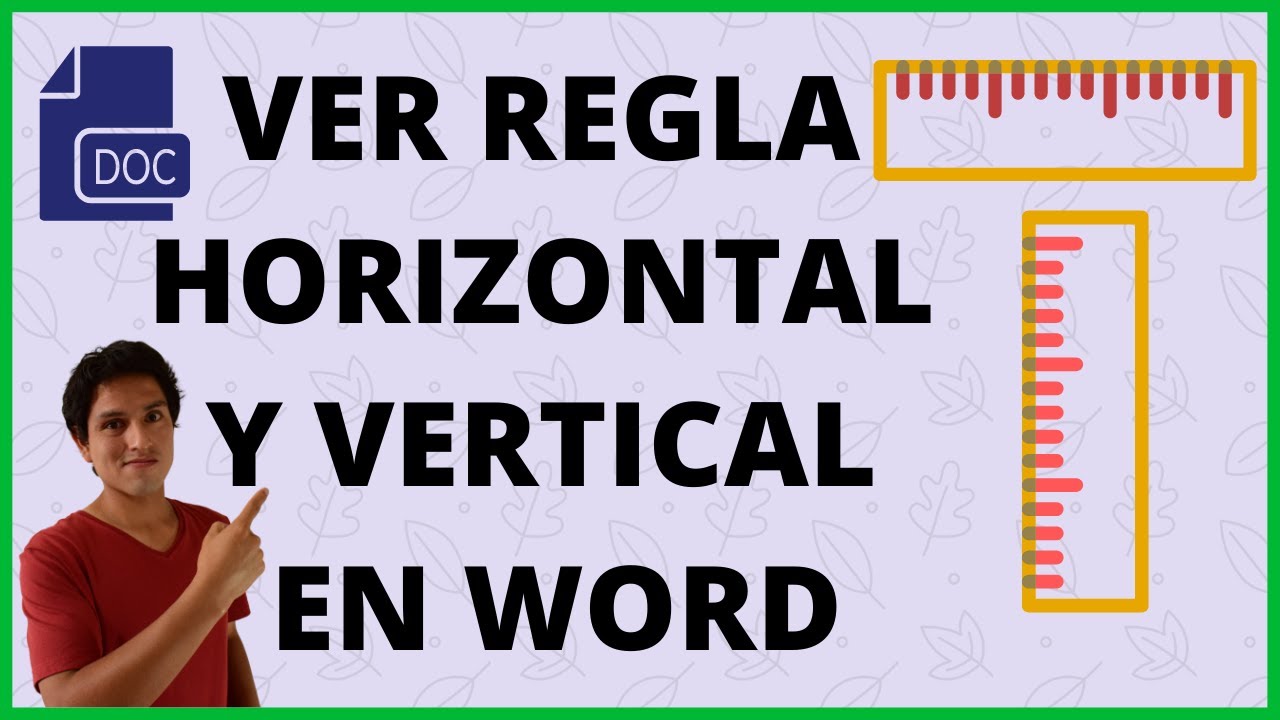 🔽COMO VER REGLA HORIZONTAL Y VERTICAL EN MS WORD 😎 - YouTube