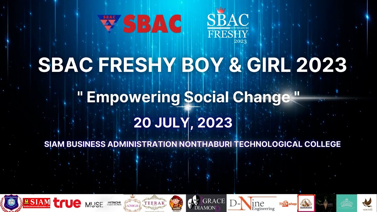 SBAC Nonthaburi Freshy Boy & Girl 2023 รอบ FINAL「ถ่ายทอดสด 13:00 น. ...