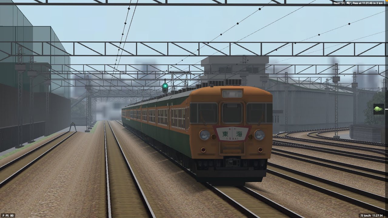 BVE 5 - JNR Tōkaidō Main Line (Semi Express "Tōkai") - JNR 167 Series ...