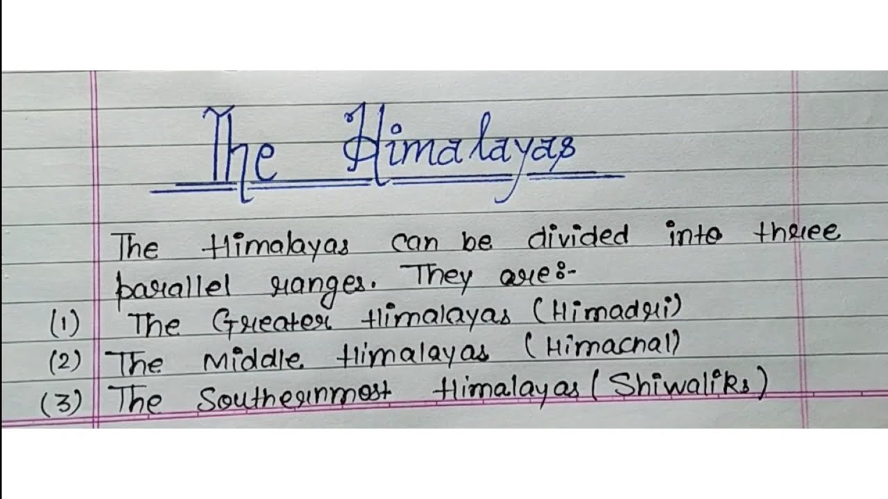 What Are Himalayas| Himalayas|Himadari/Himachal/Shiwaliks - YouTube