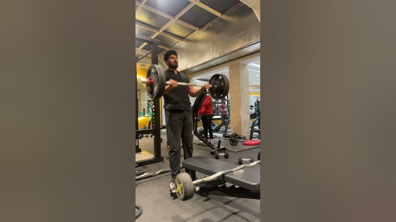 45kg barbell curl 🫣 #love #shots #subscribe #viral #viralvideo #youtubeshorts #fitness #like # ...