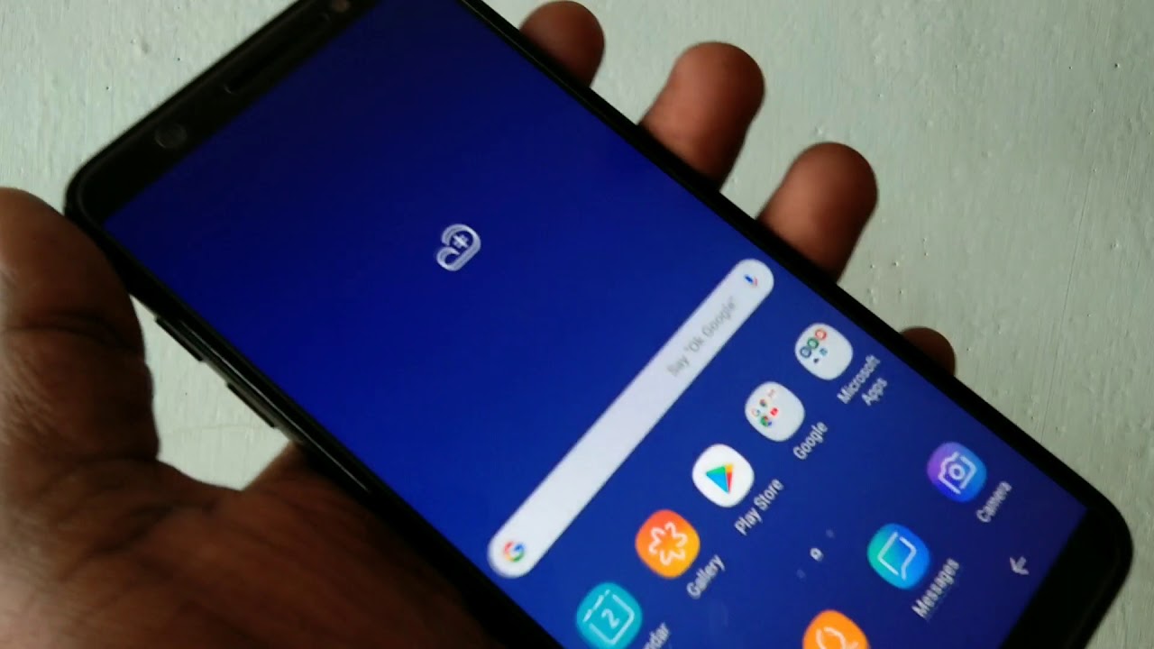 How to set PIN in Samsung Galaxy J8 - YouTube