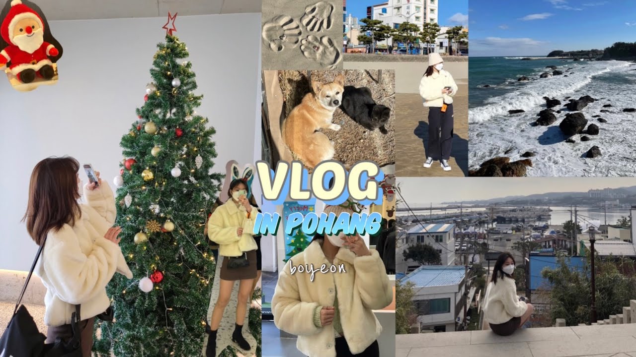 Vlog 포항 1박2일 여행 🌊 포항 여행브이로그 동백꽃 필무렵 겟마을 차차차 포항 맛집 포항 카페 추천